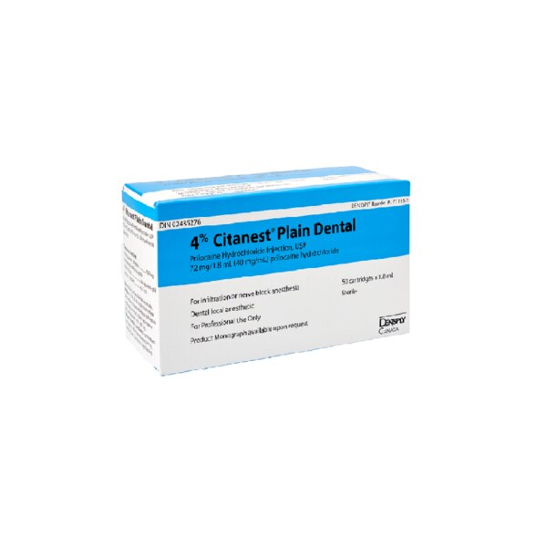 Dentsply: Citanest 50 per box 4% Plain | Dens 'N Dente