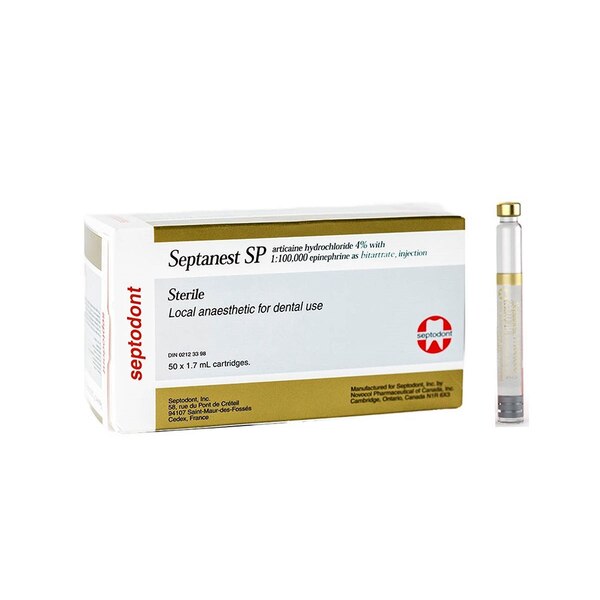 Septodont: Septanest SP 50 per Box 1:100 000 50/box | Dens 'N Dente