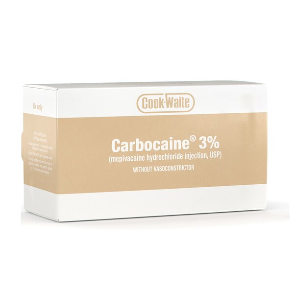 Septodont: Carbocaine 3% Plain 50 per box | Dens 'N Dente