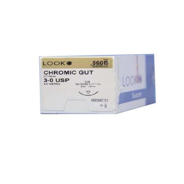 Surgical Specialties: Look Sutures 560B C6 3-0 27" Chromic Gut | Dens 'N Dente