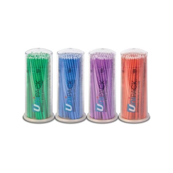 Unipack: Microbrush Yellow & Pink Fine 100/Pk - 9118-FA| Dens 'N Dente