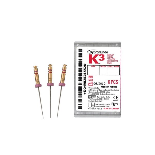 SybronEndo: K3 Files 6/pk .06 Taper 30mm 20 | Dens 'N Dente
