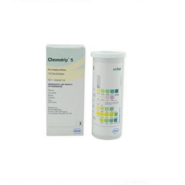 Roche Diagnostics: Urinalysis Test Chemstrips 5 Btl/100 - 11893467119 ...