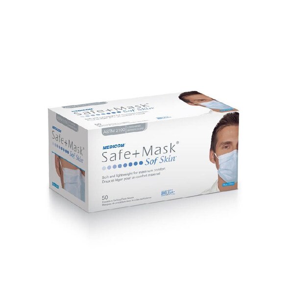 Medicom: Sof-Skin Masks 50/box- White #2080 | Dens 'N Dente