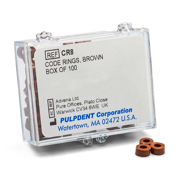 Pulpdent: Code Rings - 100/box Brown | Dens 'N Dente