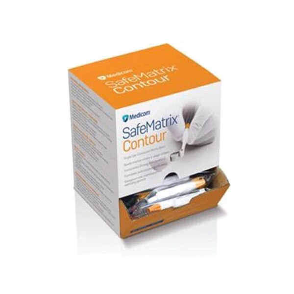 Medicom: SafeMatrix Preshaped Curved Matrix Band Wide Orange 6mm 50/Bx ...