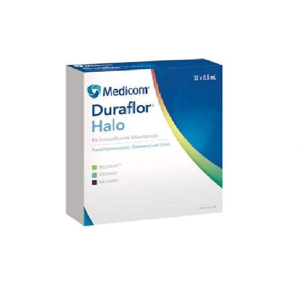 Medicom: Duraflor Halo Varnish Wild Berry 32/pk | Dens 'N Dente