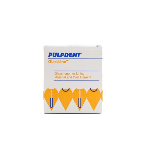 Pulpdent: GlassLine™ Kit 30 gm Powder, 15 mL liquid, scoop, mixing pad ...